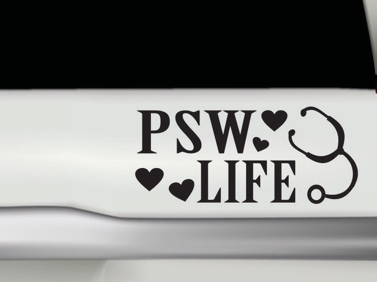 PSW bumper sticker PSW vinyl car truck decal sticker | Etsy