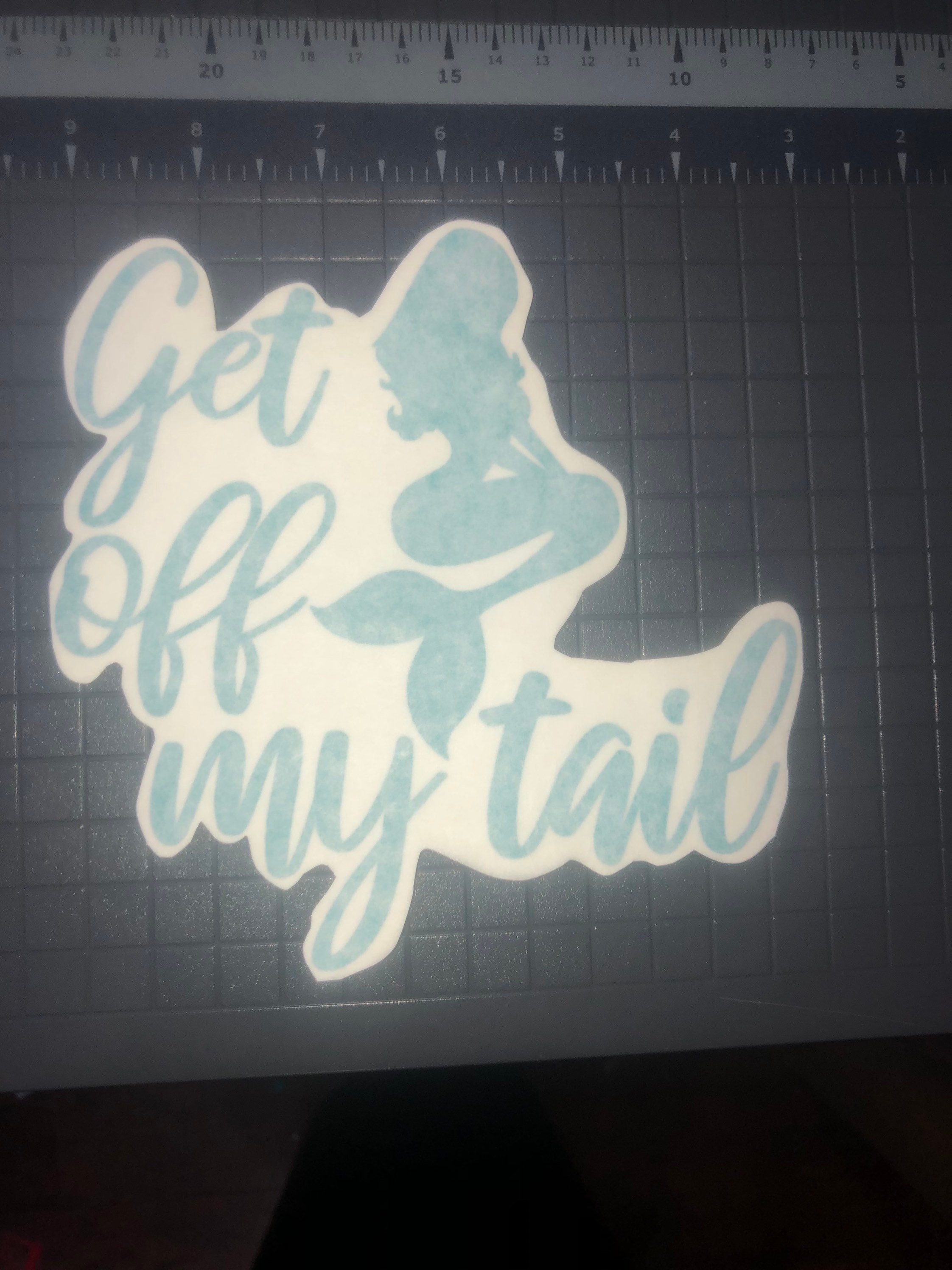 Get off My Tail Bumper Sticker Mermaid Car Bumper Sticker - Etsy Canada