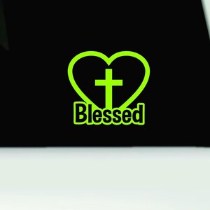 Blessed Car Decal | Blessed Bumper Sticker | Blessed Vinyl Decal ...