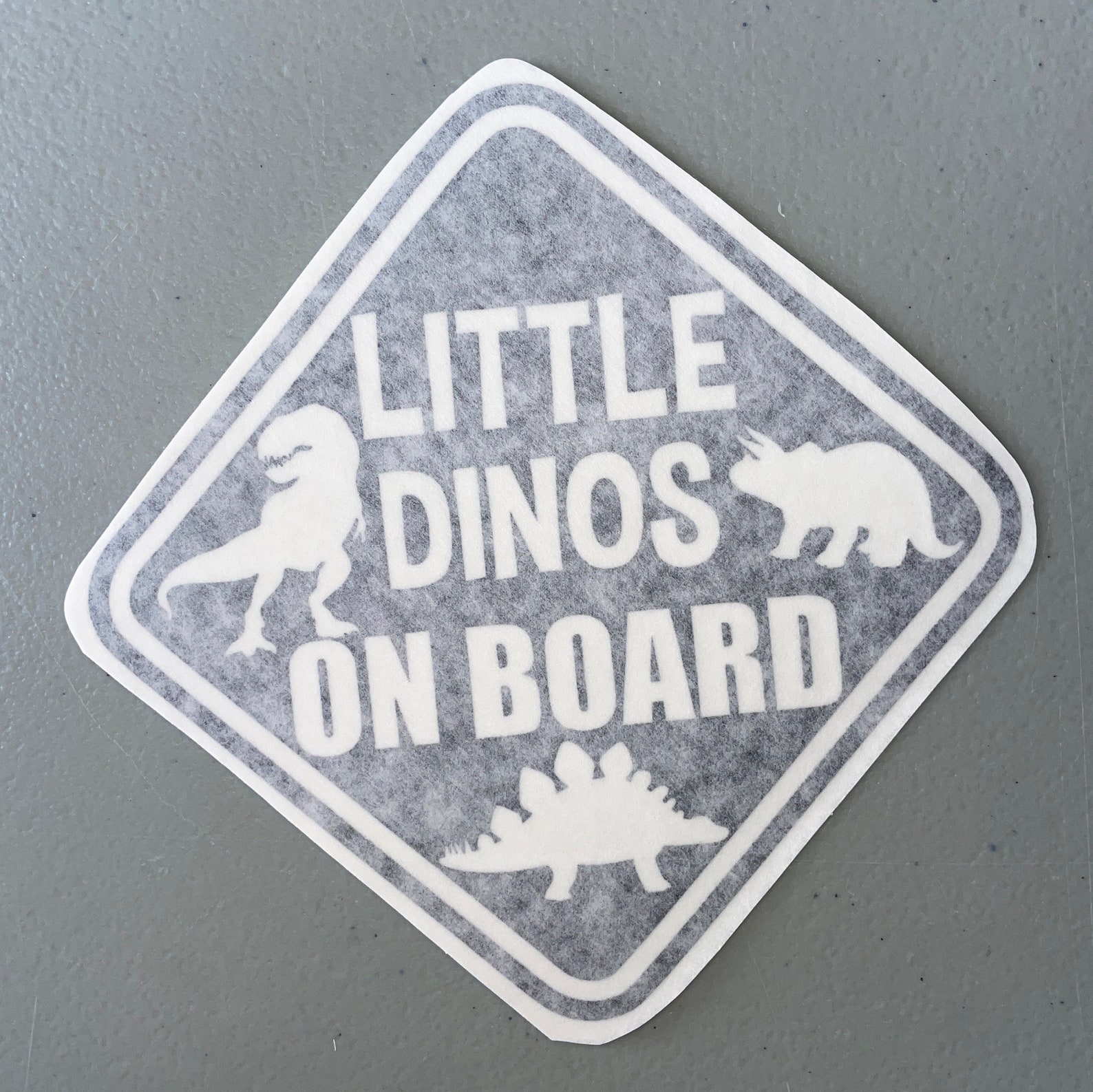 Little Dinos on Board Bumper Sticker | on Board Car Decal | Dinosaur on ...