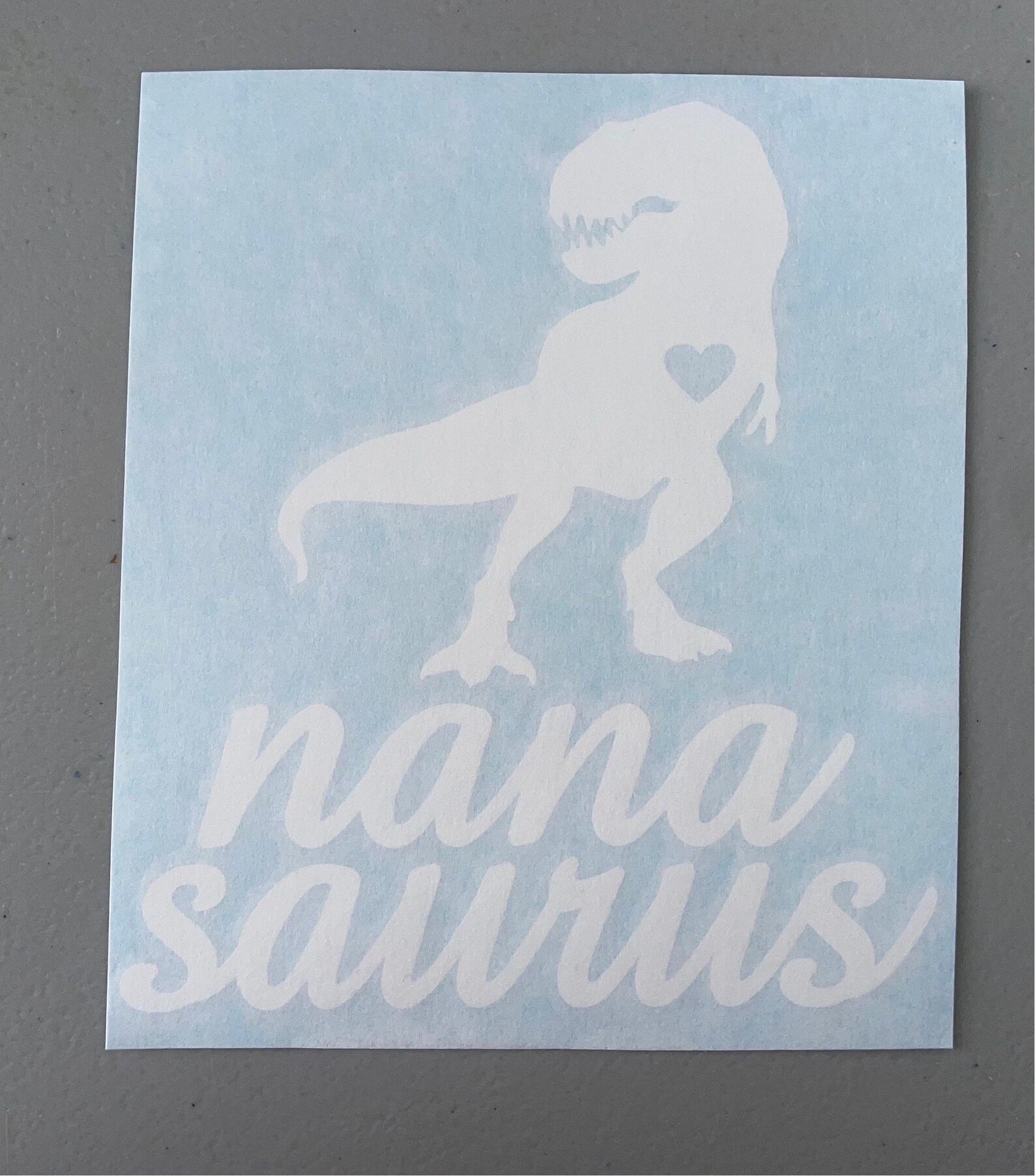 Nana Saurus Bumper Sticker | Nanasaurus Vinyl Decal | Nana Dino Car ...