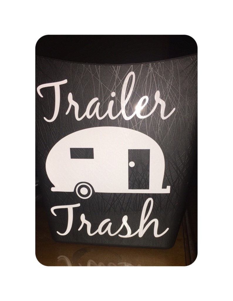 Trailer Trash Sticker Trailer Trash Vinyl Sticker Funny | Etsy