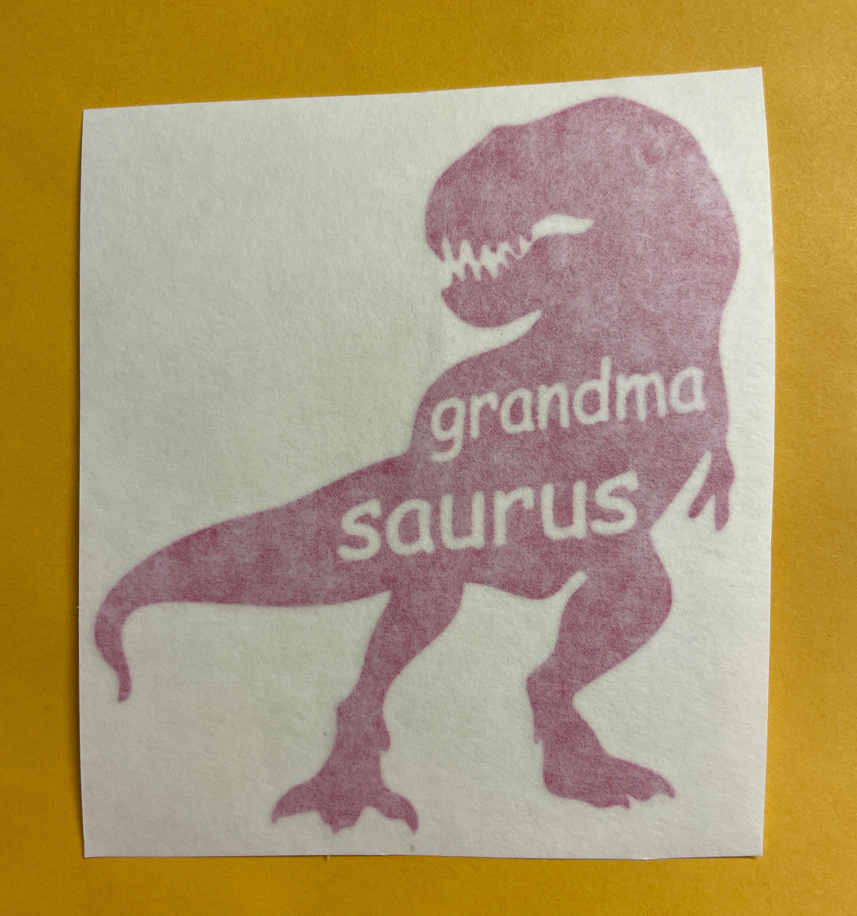 Grandmasaurus Vinyl Decal Grandma Bumper Sticker Grandma - Etsy