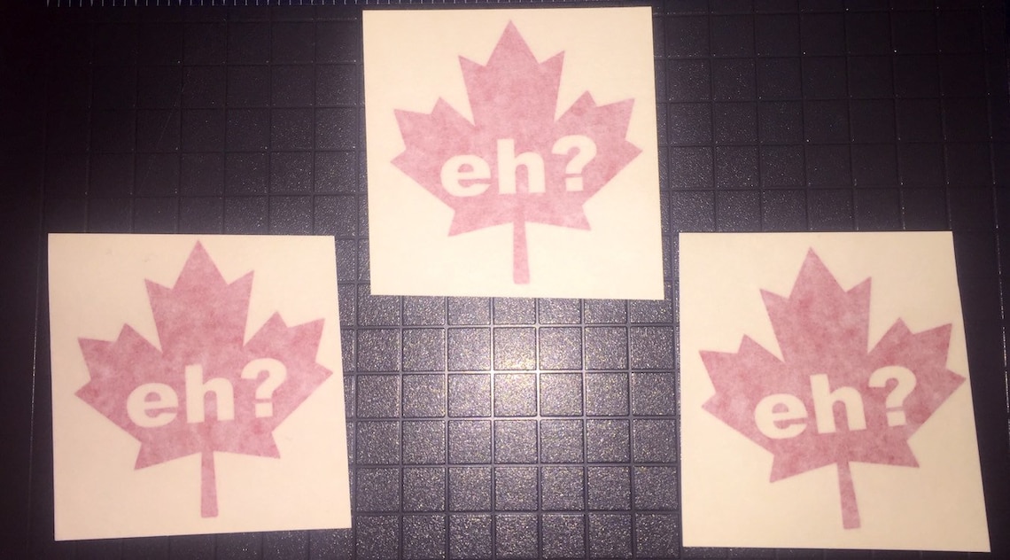 Eh Bumper Sticker Eh Vinyl Decal Canada Maple Leaf Bumper | Etsy