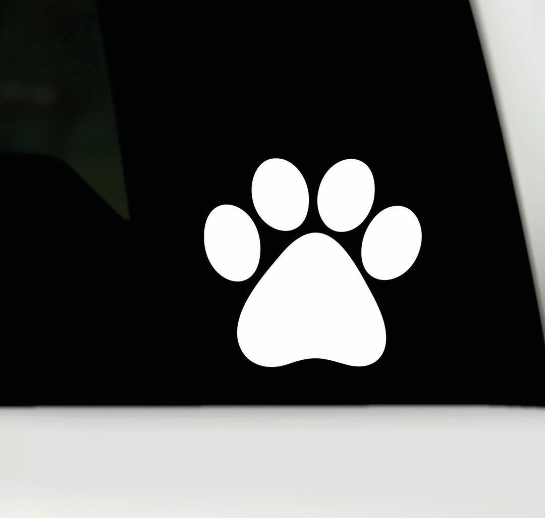 Paw Print Bumper Sticker | Paw Laptop Decal | Pet Paw Vinyl Decal | Pet ...