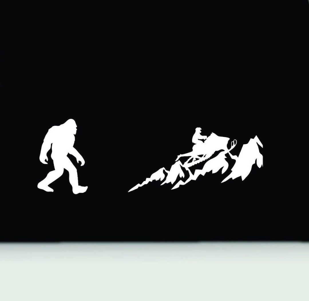 Bigfoot Mountain Vinyl Decal | Bigfoot Bumper Sticker | Bigfoot Sticker ...