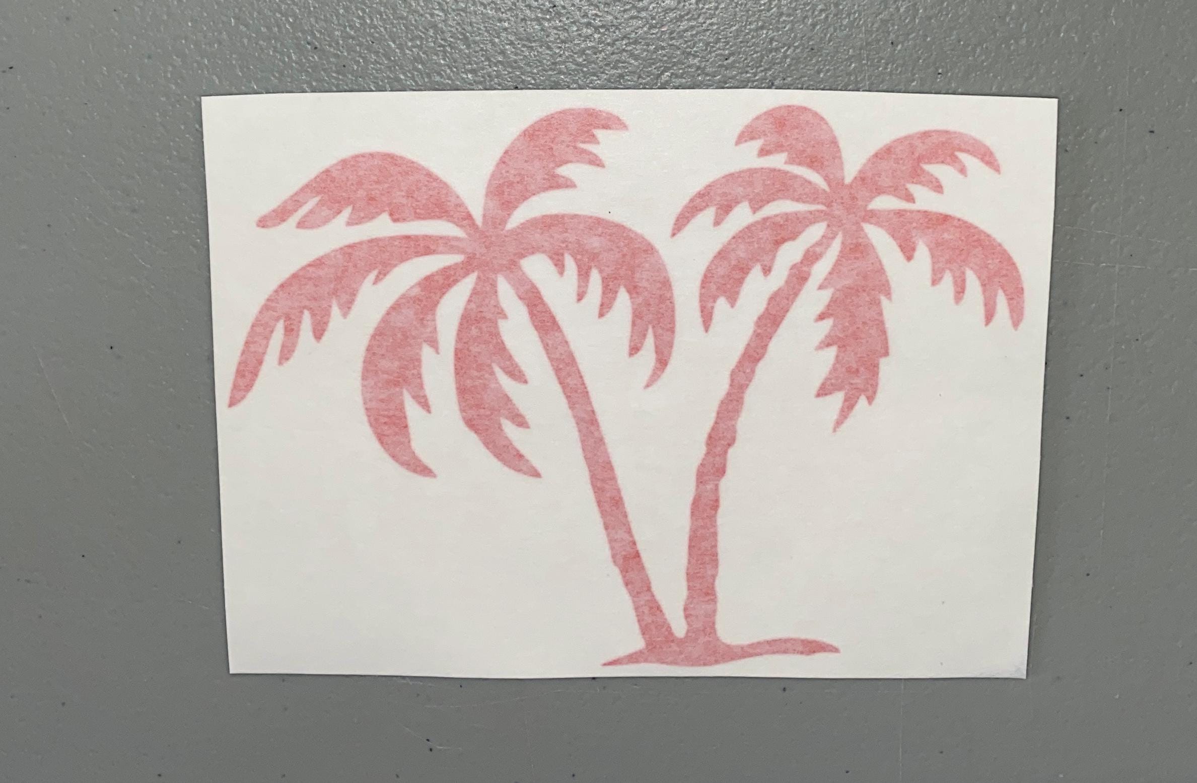 Palm Tree Waterproof Vinyl Decal | Car Window Bumper Sticker - Etsy