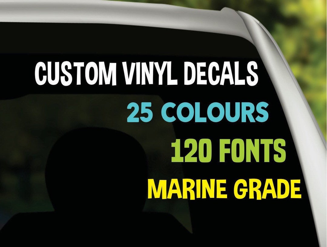 Custom Vinyl Decals Car Truck Window Custom Stickers Windshield Decal ...