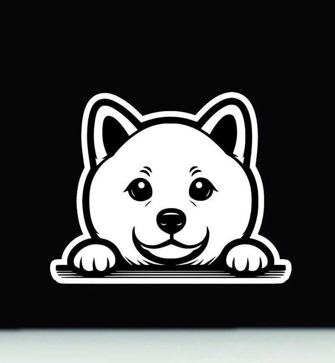 Shiba Inu Vinyl Decal Sticker | Shiba Inu Bumper Sticker | Shiba Inu ...