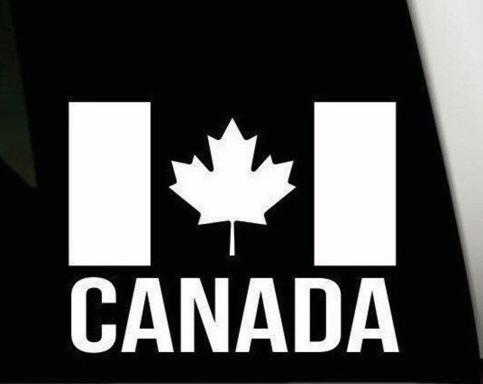 Premium Canada Flag Emblem Stickers - High-quality Vinyl, Durable ...