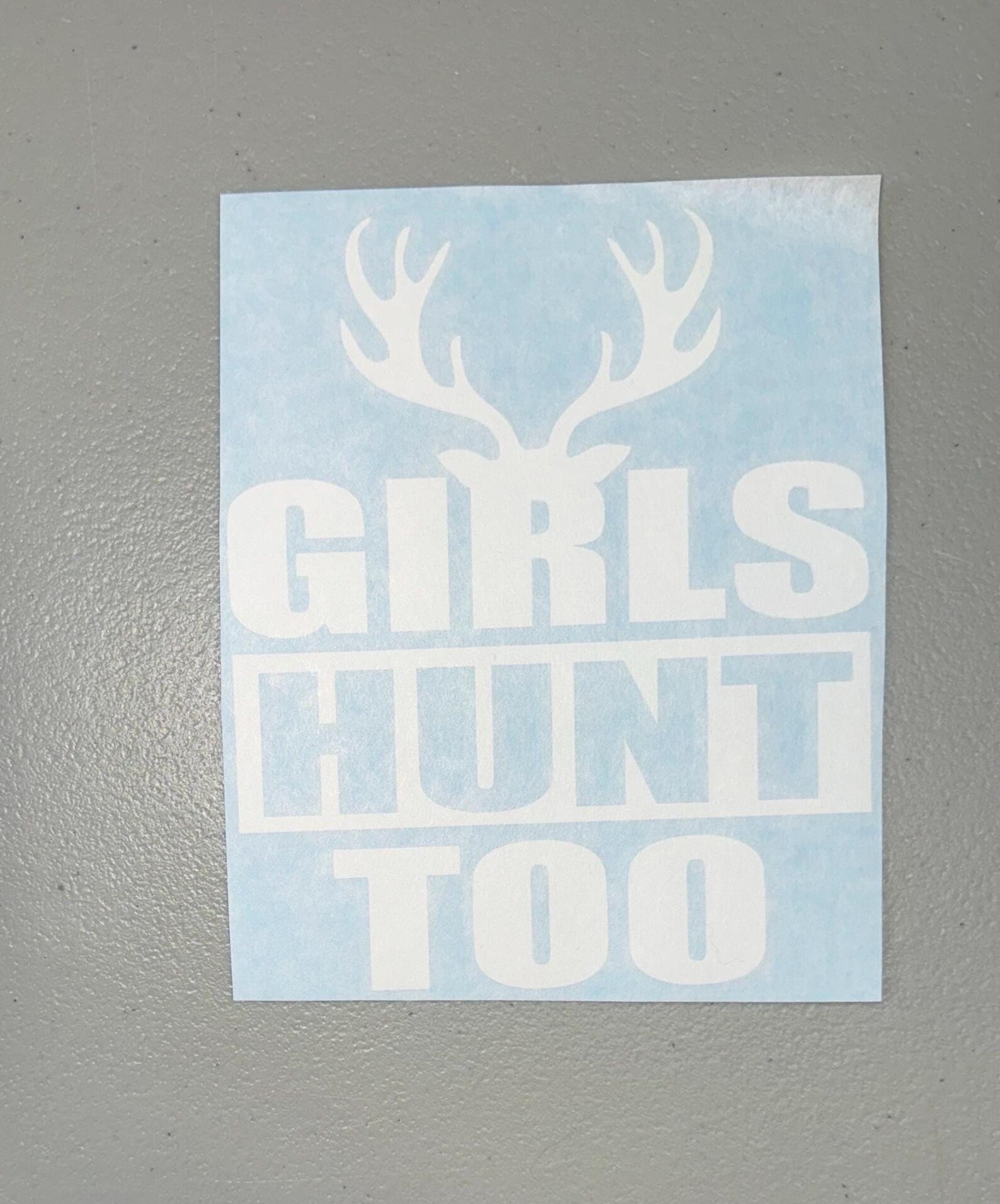 Girls Hunt Too Waterproof Vinyl Decal | Car Truck Hunting Bumper ...