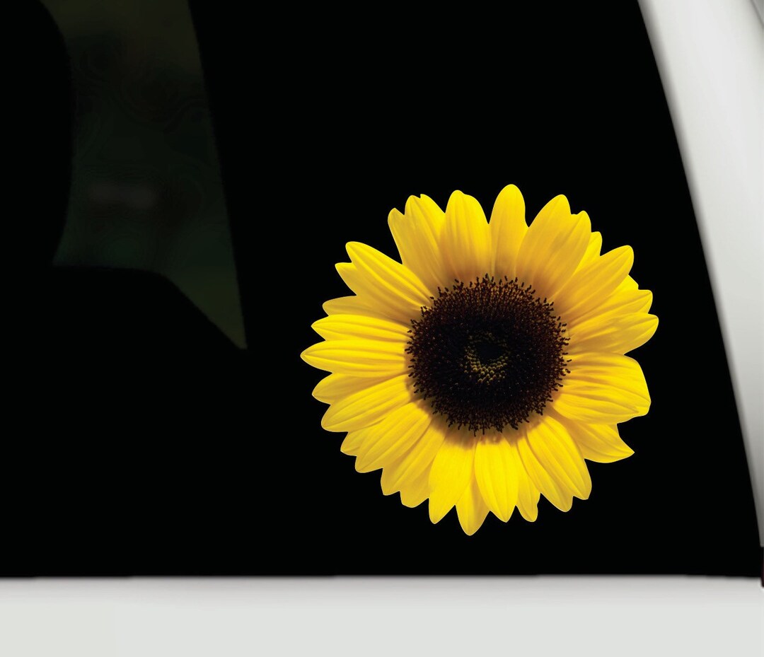 Sunflower Vinyl Printed Decal Car Sticker | Sunflower Sticker ...