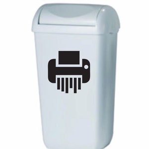 Paper Shredder Vinyl Decal Sticker | Shredder Symbol Decal | Shredder ...