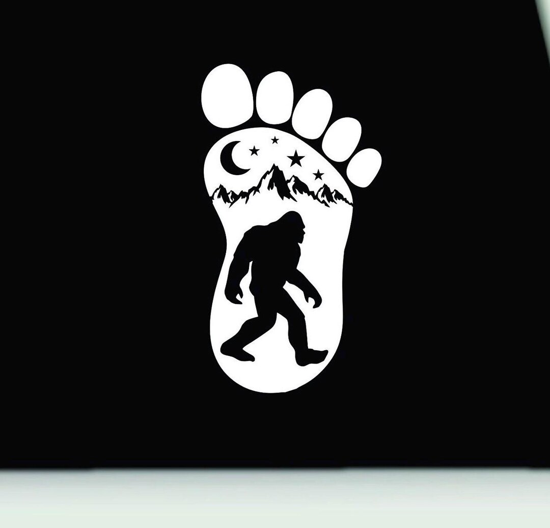 Bigfoot Bumper Sticker | Bigfoot Car Truck Decal | Yeti Vinyl Decal ...