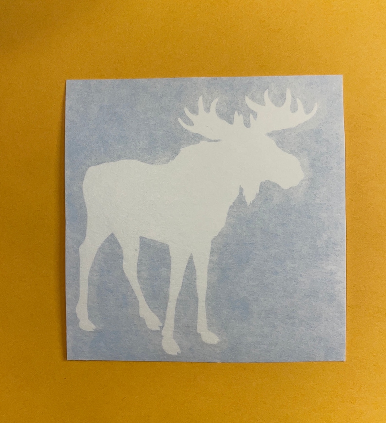 Moose Vinyl Decal Sticker Moose Bumper Sticker Hunting - Etsy
