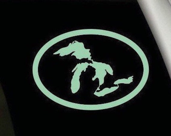 Great Lakes Decal Great Lakes Sticker Lake Michigan the - Etsy Canada