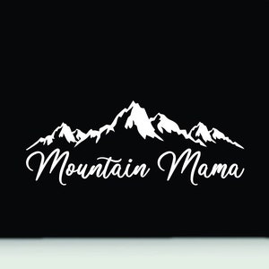 Mountain Mama Vinyl Decal Sticker | Mountain Mama Bumper Sticker ...