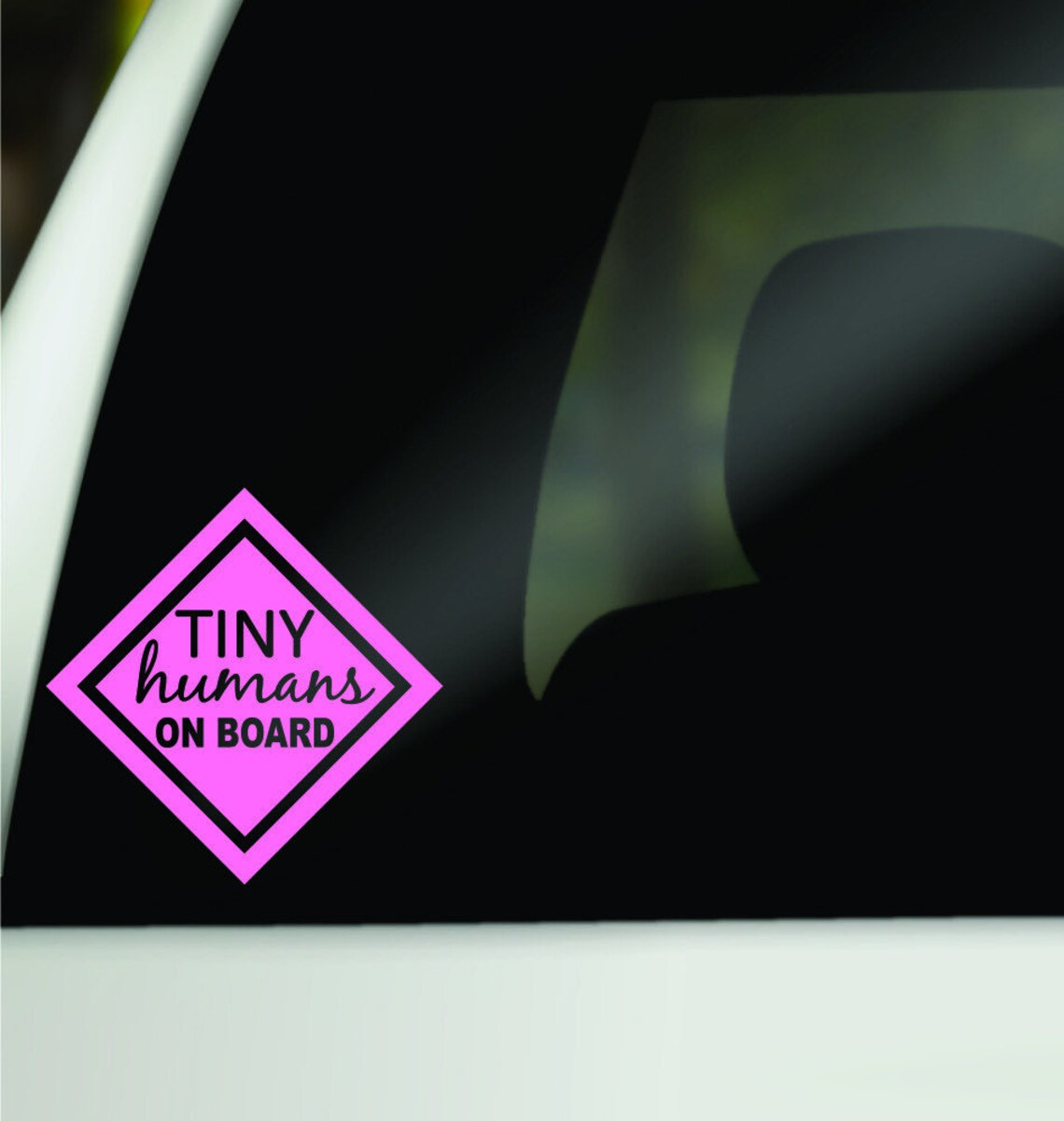 Tiny humans on board bumper sticker tiny humans on board | Etsy