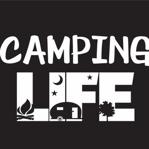 Camping Life Decal | Camping Life Sticker | Camping Decal | Camping ...