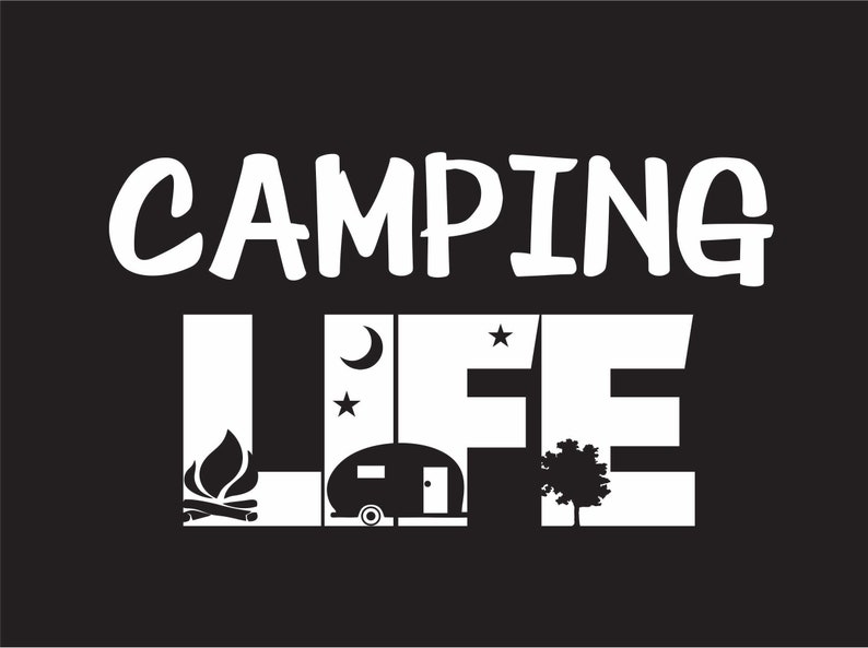 Camping Life Decal Camping Life Sticker Camping Decal - Etsy