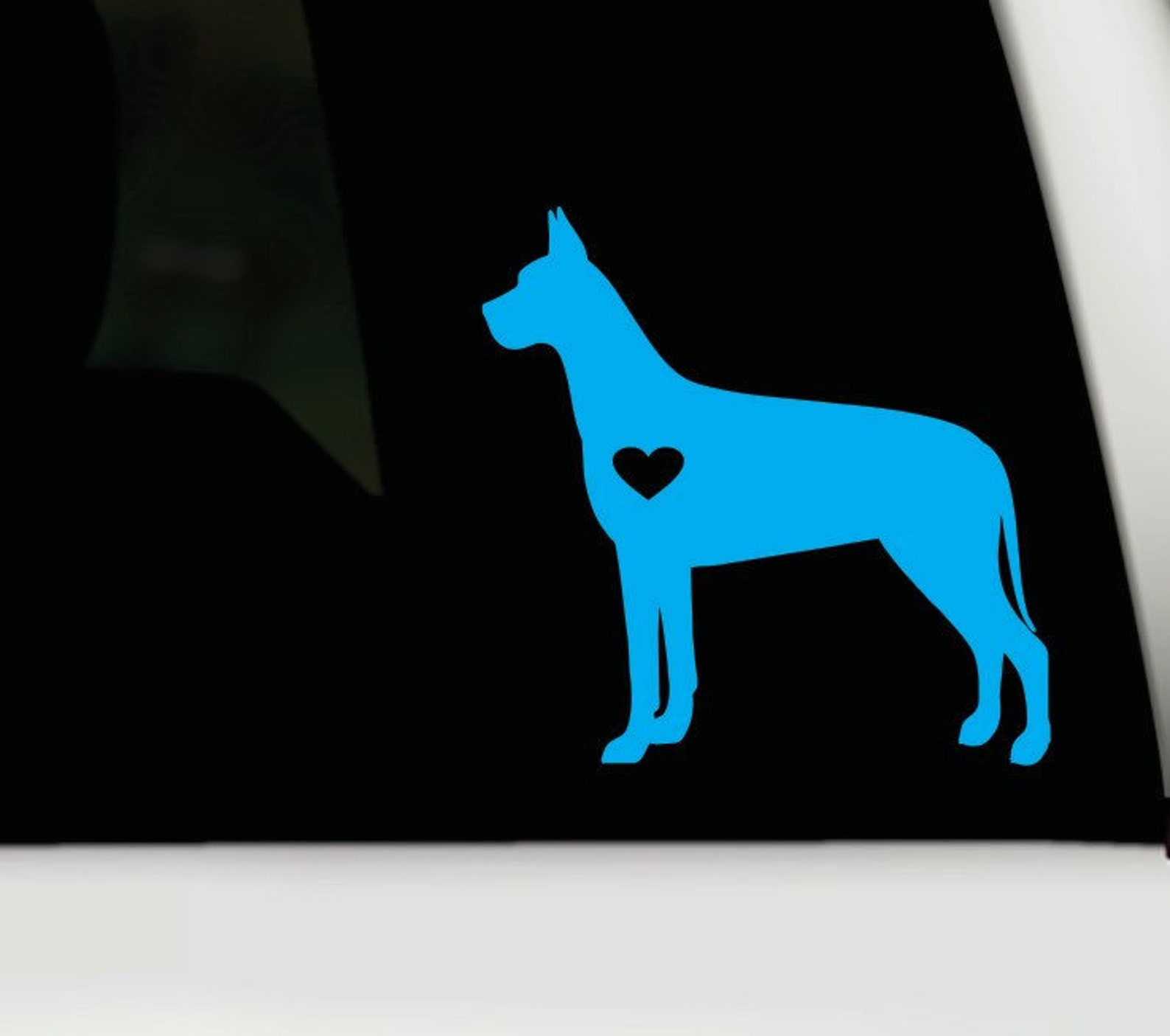 Great Dane Vinyl Decal Great Dane Bumper Sticker Great - Etsy