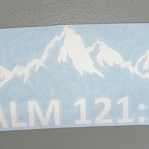 Christian Bumper Sticker Decal | Psalm 121 Bumper Sticker | Psalm Bible ...
