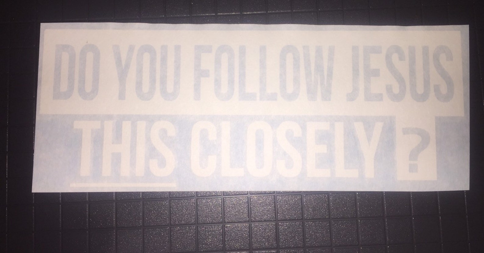 Funny Bumper Sticker Jesus Bumper Sticker Do You Follow - Etsy