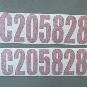 Boat Numbers | Boat Vinyl Decals | Boat Registration Numbers | Marine ...