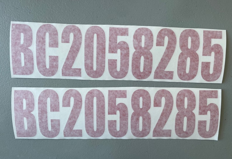 Boat Numbers | Boat Vinyl Decals | Boat Registration Numbers | Marine ...