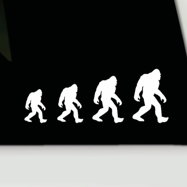 Sasquatch Family Car Stickers - Etsy