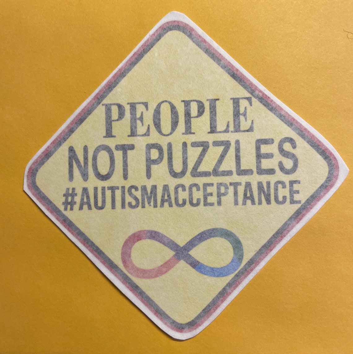 People Not Puzzles Bumper Sticker Autism Acceptance Vinyl - Etsy