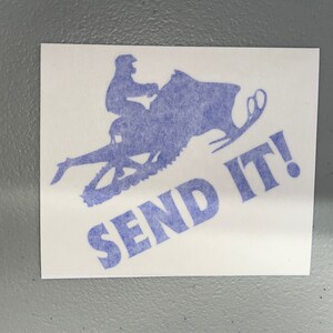Sled Vinyl Sticker | Send It Vinyl Decal | Snowmobile Vinyl Decal ...