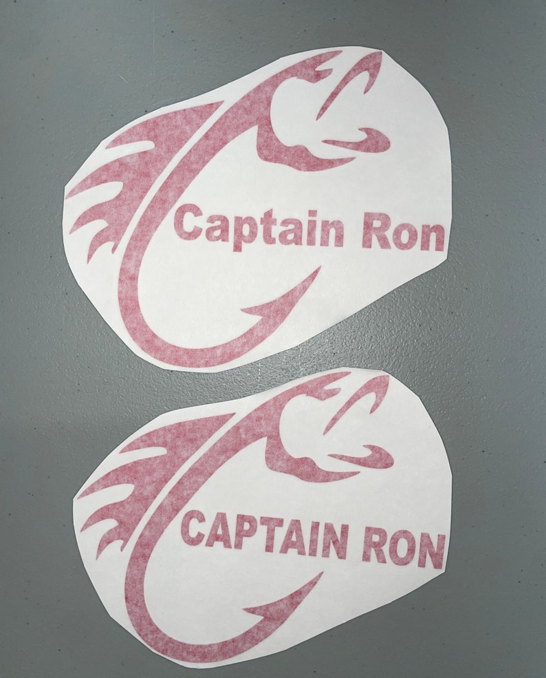 Fishing Hook Vinyl Decal Custom Fishing Decal Fish Hook - Etsy