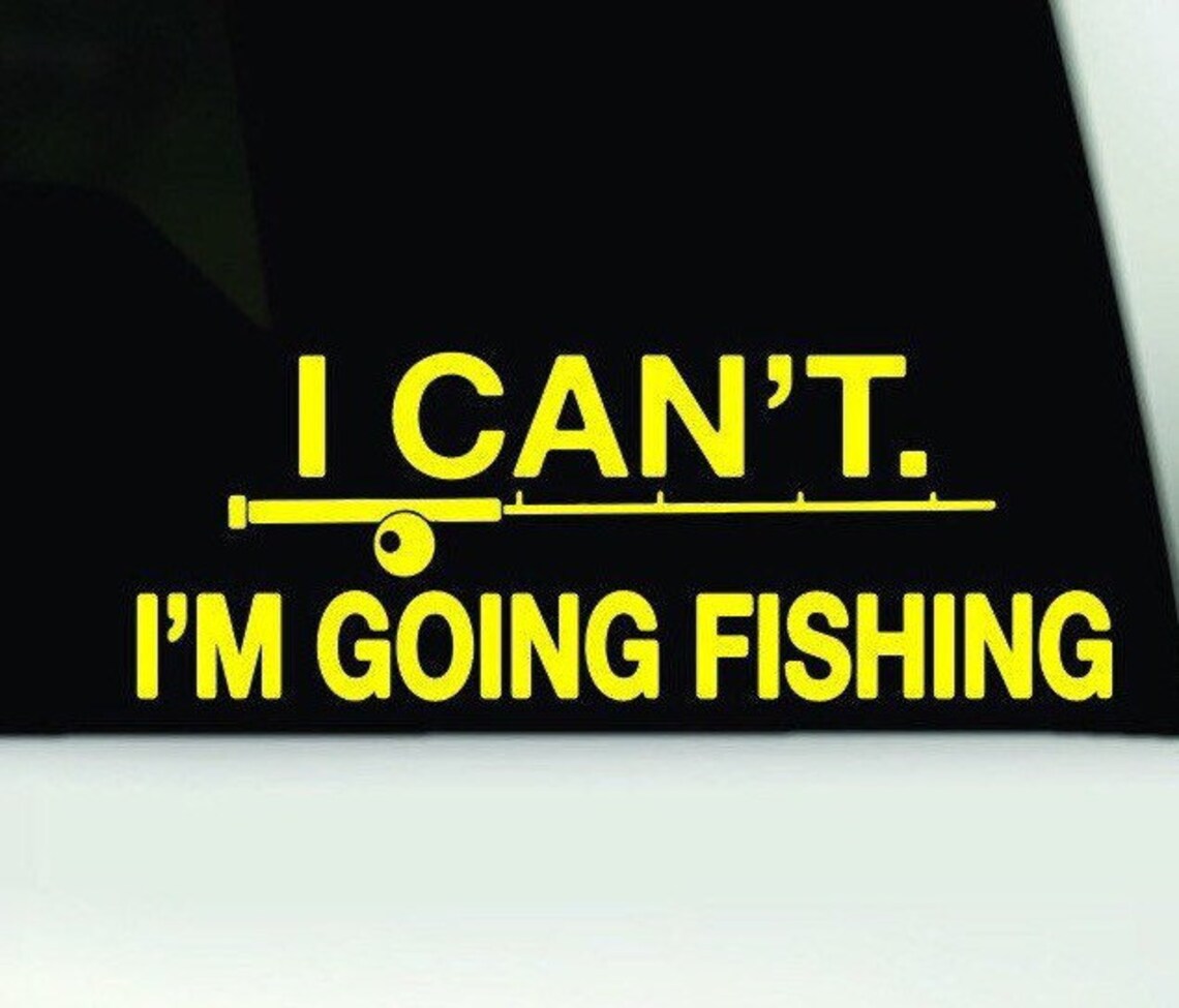 Fishing Bumper Sticker | Fishing Car Decal | Fishing Truck Sticker ...