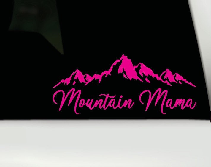Mountain Mama Vinyl Decal Sticker Mountain Mama Bumper - Etsy