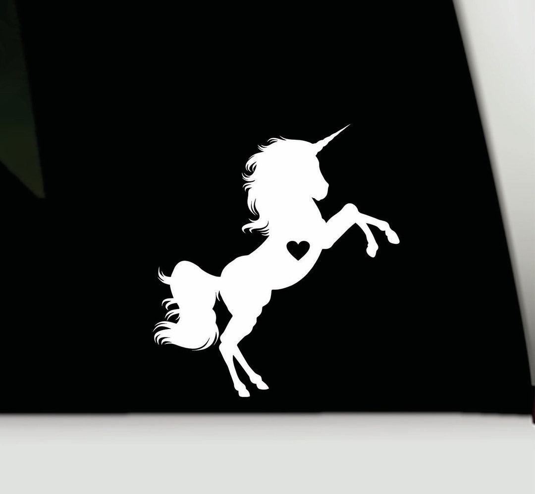 Unicorn Waterproof Vinyl Decal | Unicorn Window Bumper Sticker - Etsy