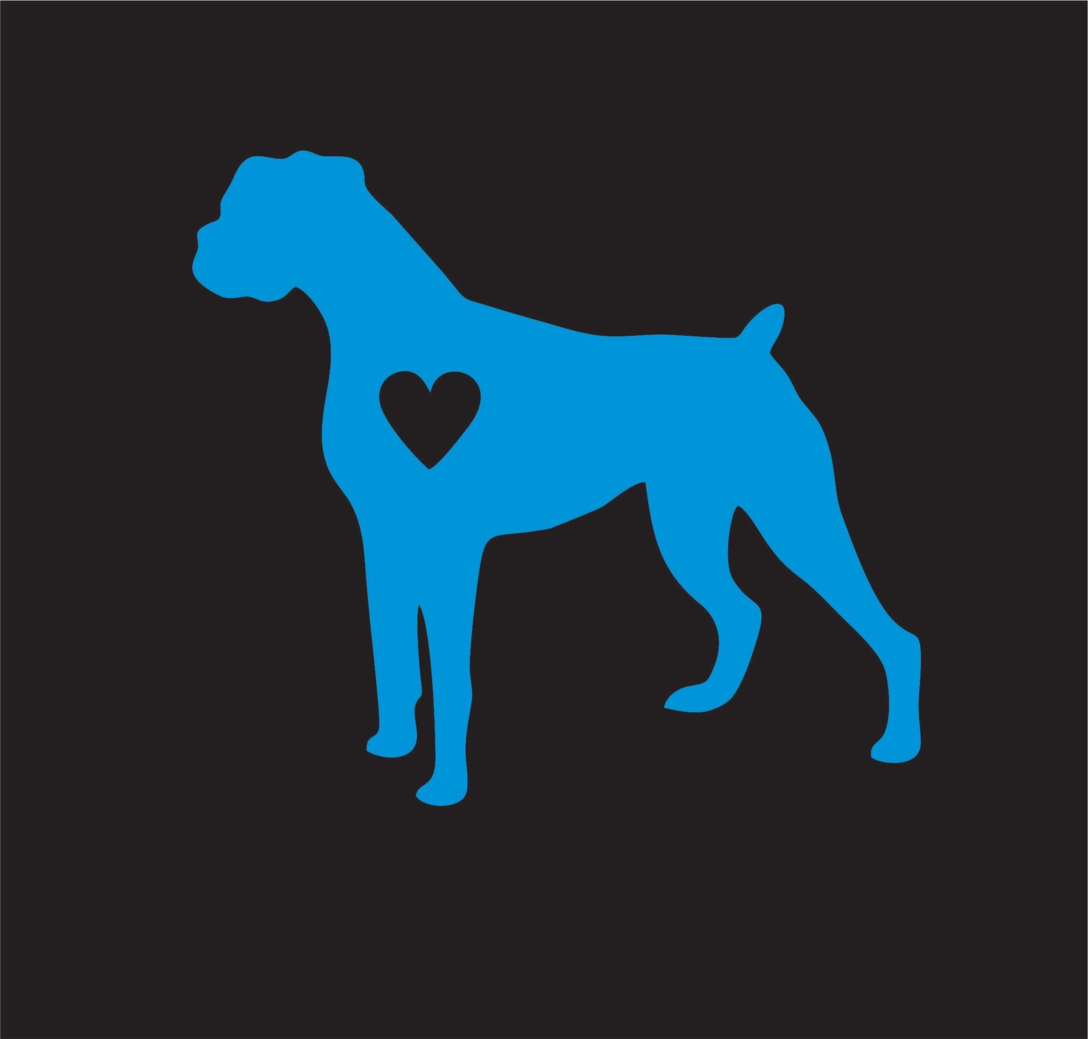 Boxer Vinyl Sticker Boxer Dog Sticker Boxer Vinyl Decal | Etsy