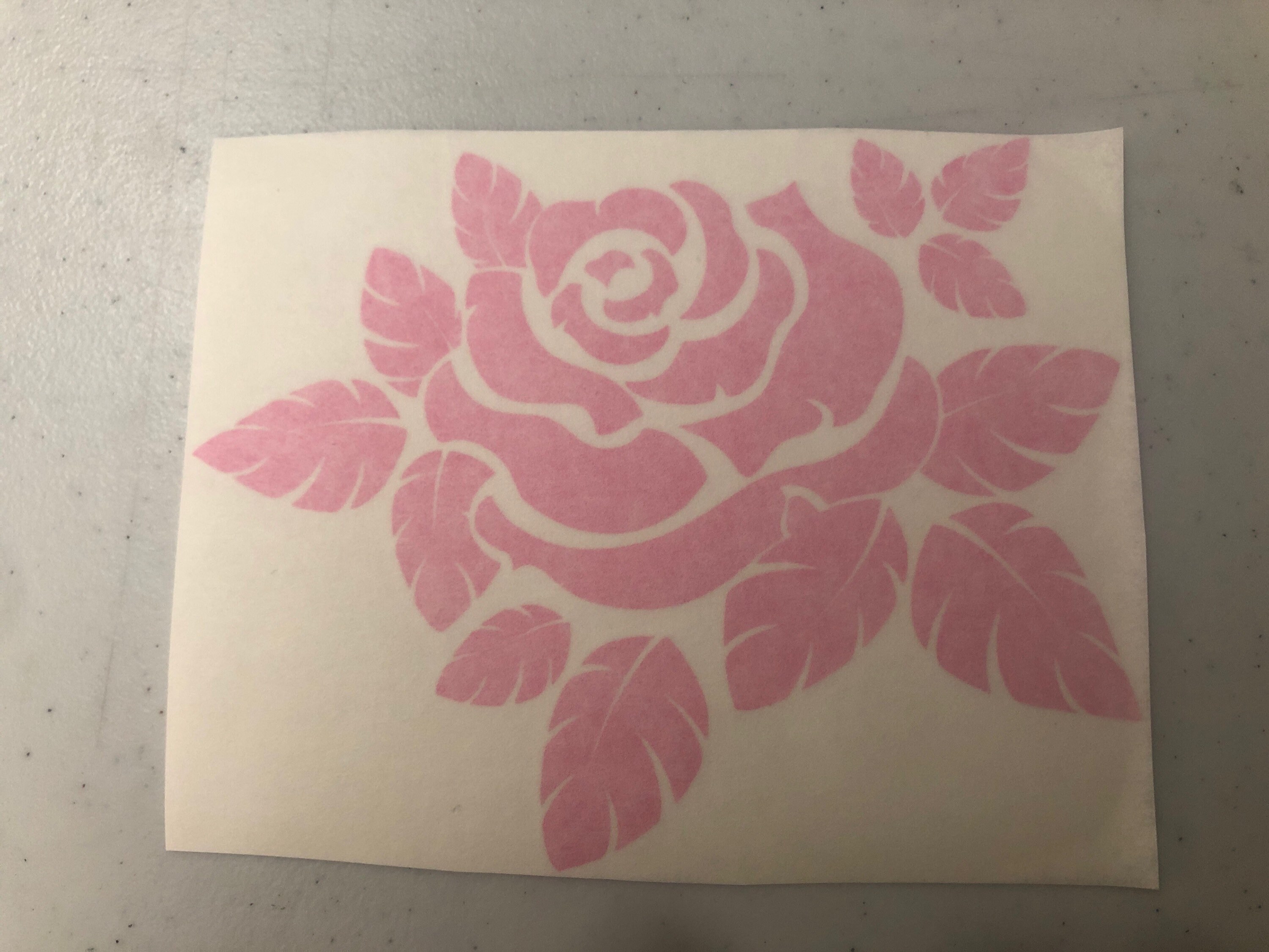 Rose Vinyl Decal Rose Sticker Rose Bumper Sticker Flower | Etsy