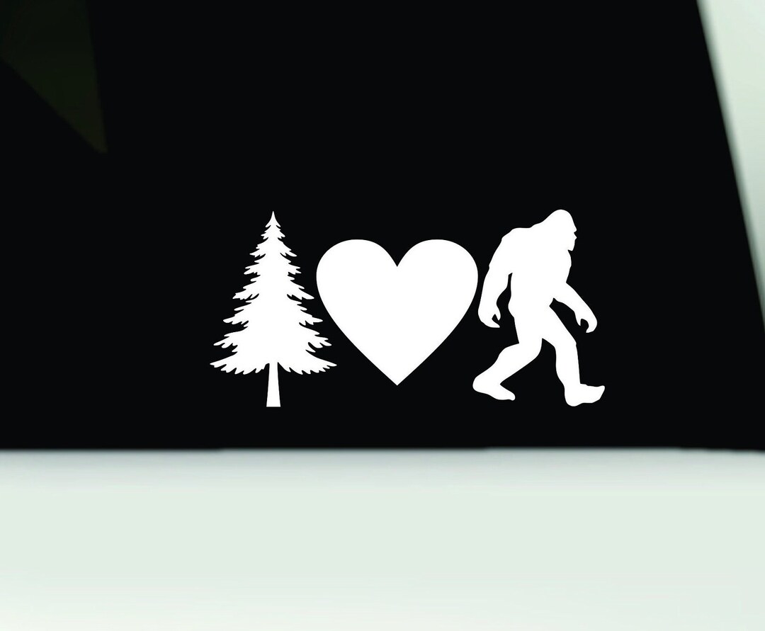 Bigfoot Decal | Bigfoot Sticker | Bigfoot Bumper Sticker | I Love ...