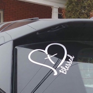 Blessed Car Decal | Blessed Bumper Sticker | Blessed Vinyl Decal ...