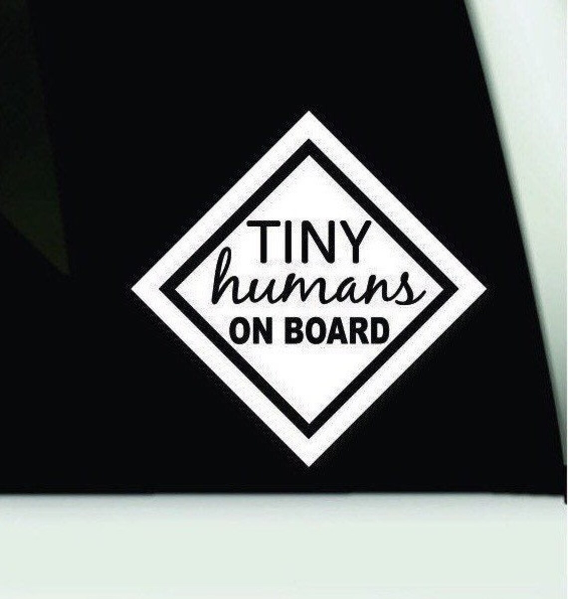Tiny Humans on Board Bumper Sticker Tiny Humans on Board - Etsy