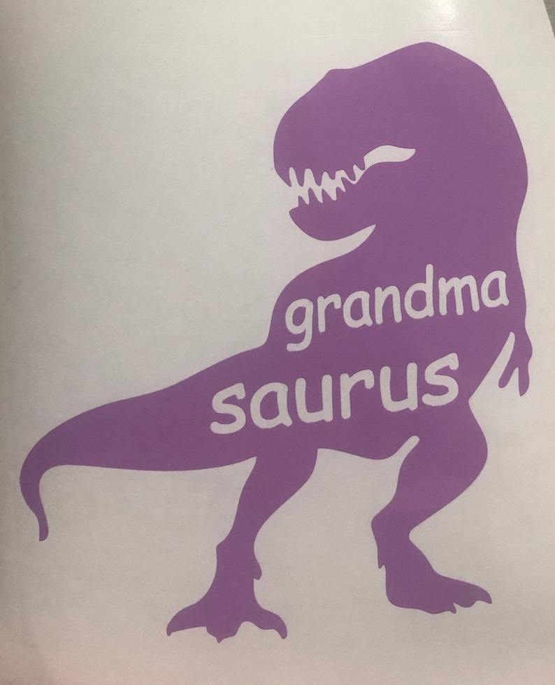 Grandmasaurus Vinyl Decal | Grandma Bumper Sticker | Grandma Dinosaur ...