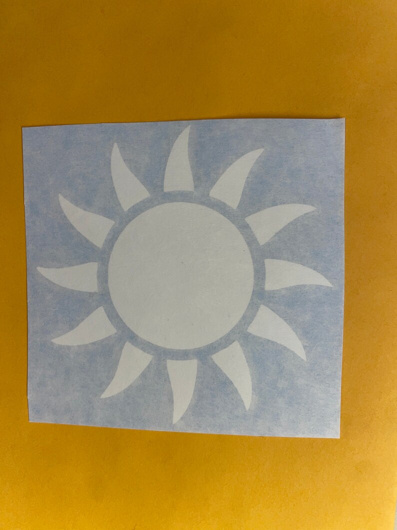 Sun Vinyl Decal Sun Car Sticker Sun Bumper Sticker - Etsy