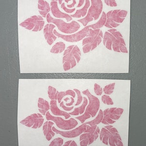 Rose Vinyl Decal | Rose Sticker | Rose Bumper Sticker | Flower Car ...