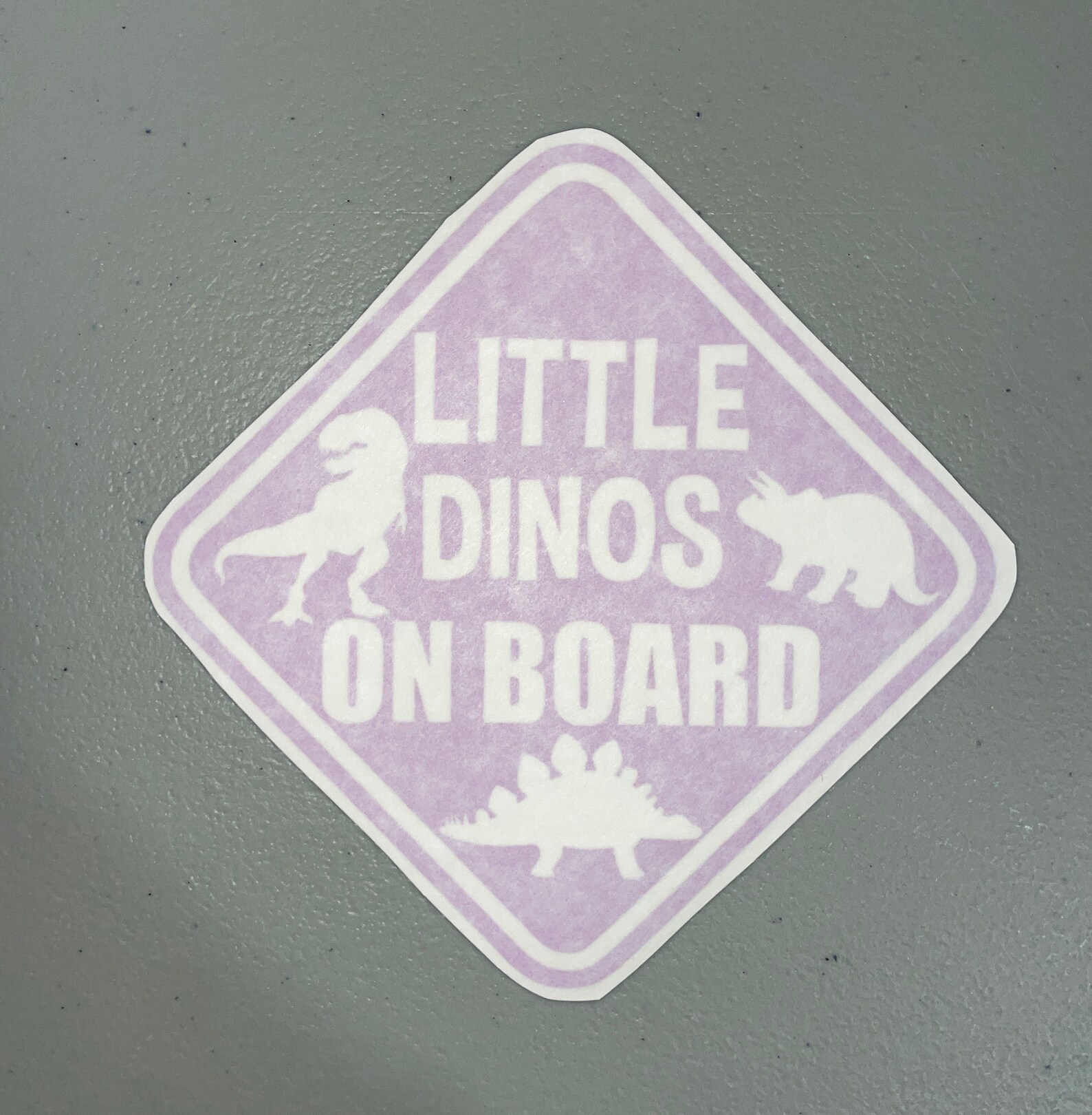 Little Dinos on Board Bumper Sticker | on Board Car Decal | Dinosaur on ...