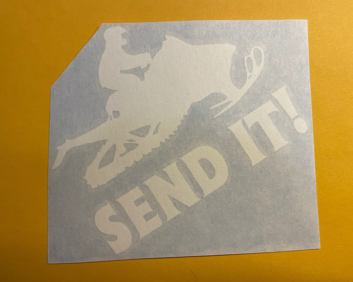 Sled Vinyl Sticker | Send It Vinyl Decal | Snowmobile Vinyl Decal ...