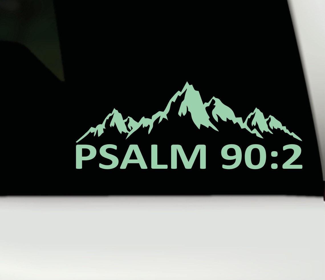 Christian Bumper Sticker Decal | Psalm 90 Waterproof Window Bumper ...