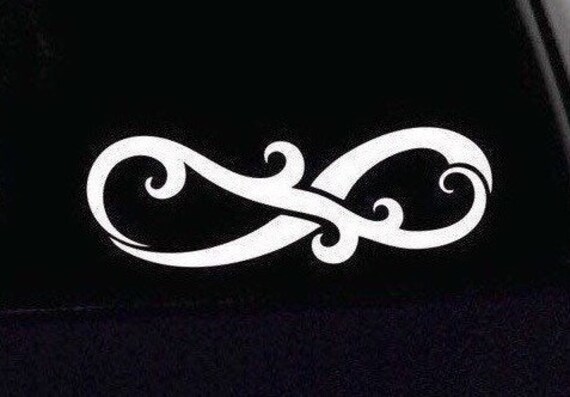 Infinity Symbol Sticker Infinity Car Decal Infinity Symbol | Etsy