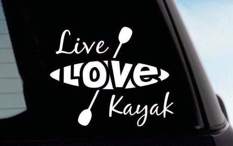 Kayak Bumper Sticker Kayak Car Sticker Kayak Sticker - Etsy