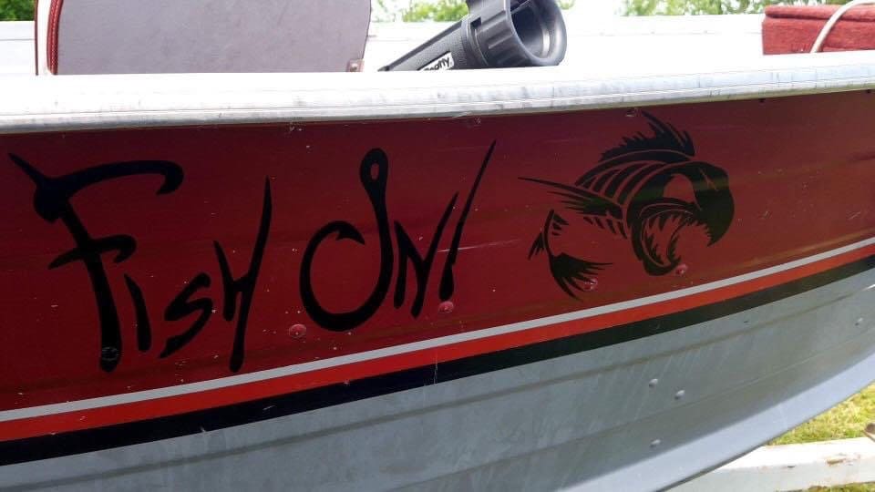 Boat Numbers Boat Vinyl Decals Boat Registration Numbers | Etsy